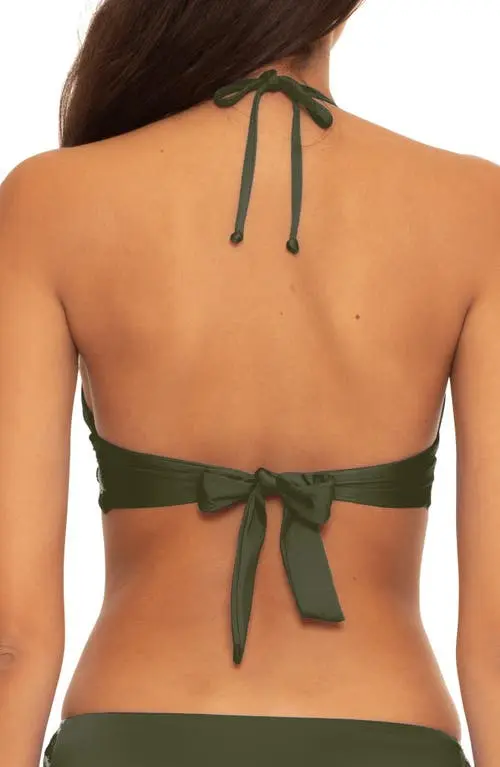 BECCA® By Rebecca Virtue Delilah Triangle Bikini Top - Bay Leaf
