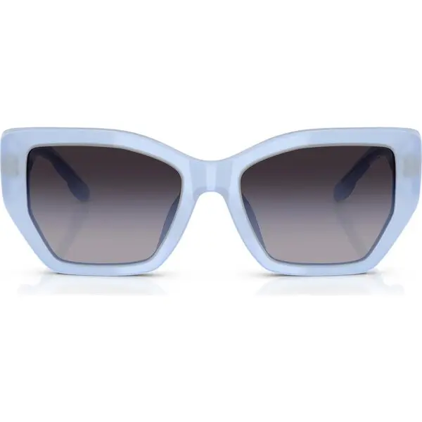 Tory Burch 53mm Irregular Sunglasses - Grey Flash