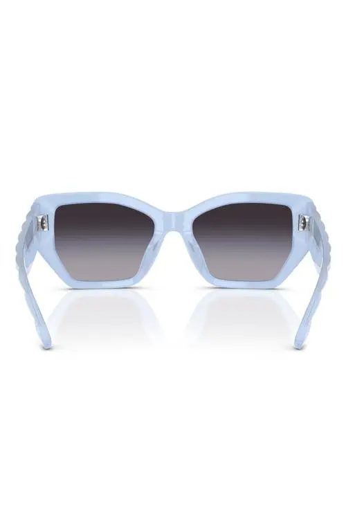 Tory Burch 53mm Irregular Sunglasses - Grey Flash