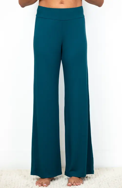 JJWINKS Power Palazzo Lounge Pant - Deep Teal