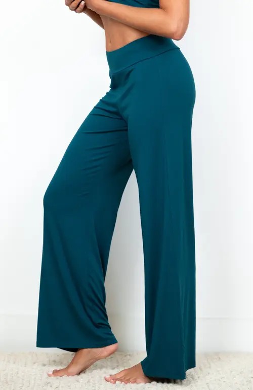 JJWINKS Power Palazzo Lounge Pant - Deep Teal