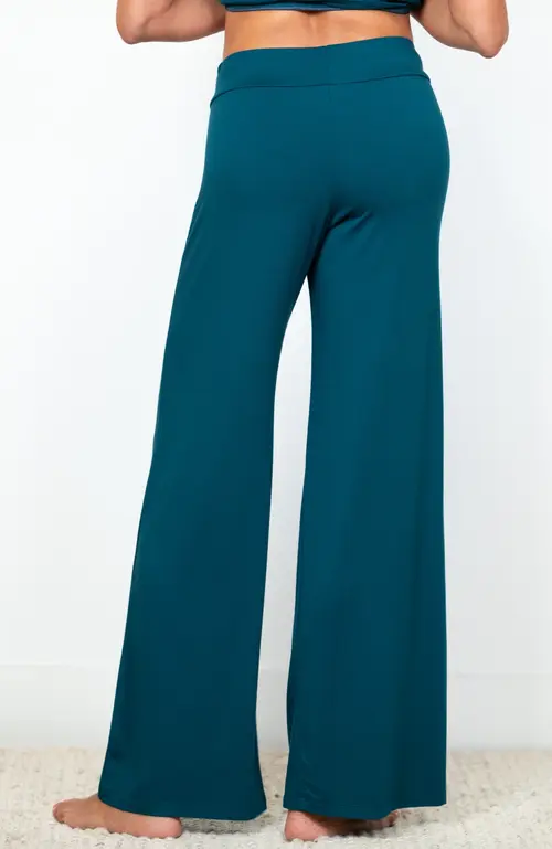 JJWINKS Power Palazzo Lounge Pant - Deep Teal