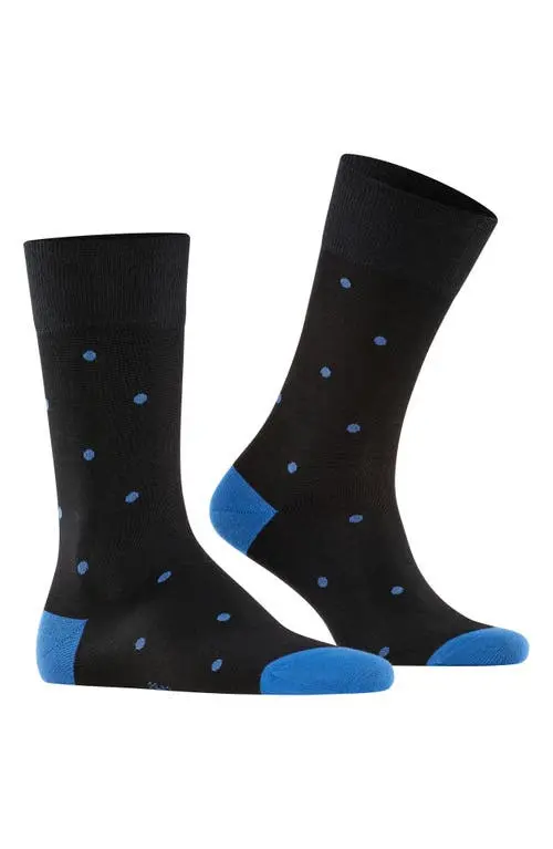 Falke Polka Dot Crew Socks - Black Mix
