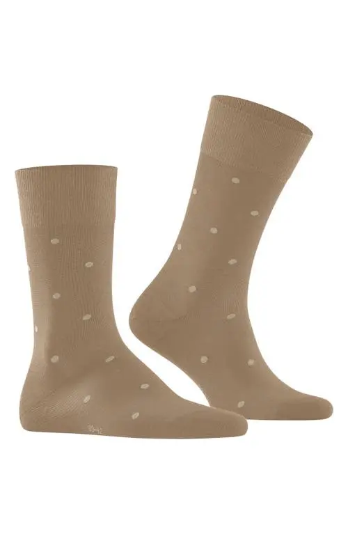 Falke Polka Dot Crew Socks - Camel