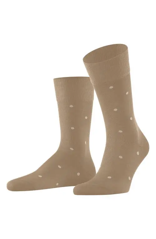 Falke Polka Dot Crew Socks - Camel