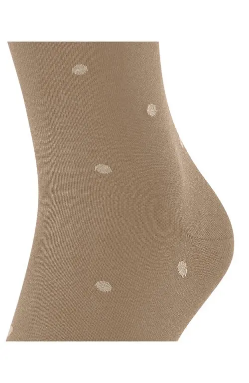 Falke Polka Dot Crew Socks - Camel