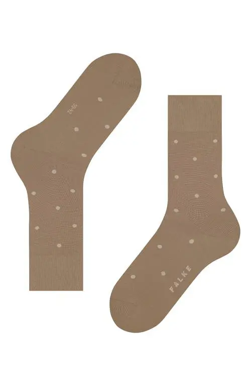 Falke Polka Dot Crew Socks - Camel