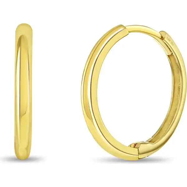IN SEASON JEWELRY 14k Yellow Hoop Earrings - Gold