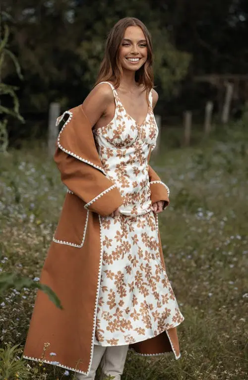 modest a line dress High Neck Full Sleeves Flare Style A Line Modest Muslim Wedding Dress –  TANYA BRIDAL main image 1