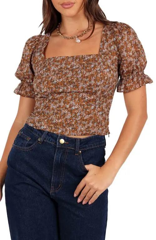 PETAL & PUP Lucie Crop Top - Camel