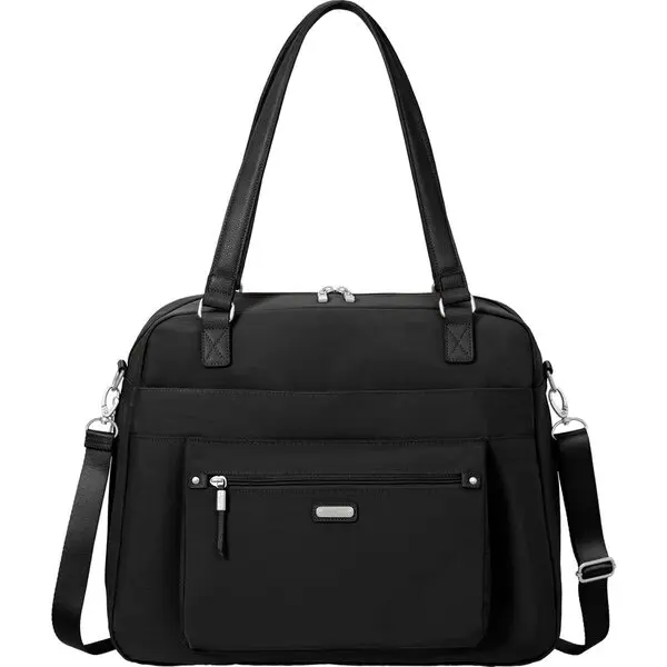 BAGGALLINI Overnight Expandable Laptop Tote Bag With Rfid Wristlet - Black