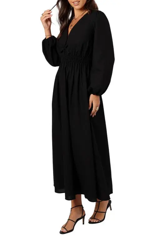 PETAL & PUP Cece Long Sleeve Maxi Dress