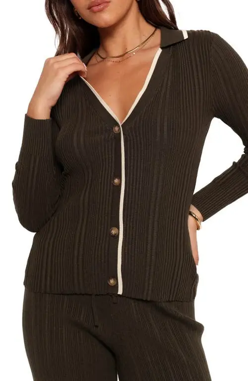 PETAL & PUP Alondra Ribbed Cardigan