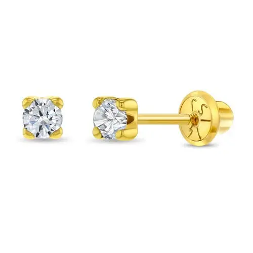 IN SEASON JEWELRY 14k Yellow Diamond Stud Earrings - Gold