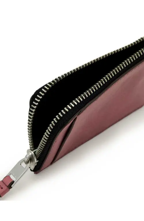 ALLSAINTS Remy Leather Wallet - Raspberry Pink