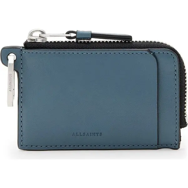ALLSAINTS Remy Leather Wallet - Steel Blue