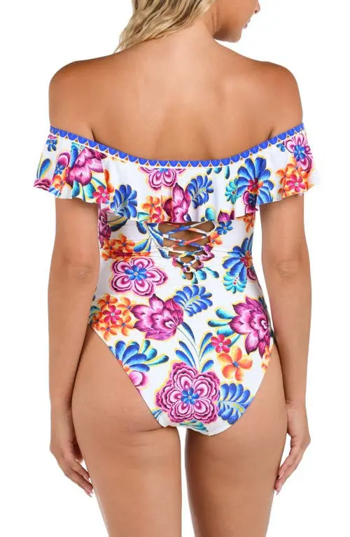 La Blanca Paradiso Ruffle One-piece Swimsuit