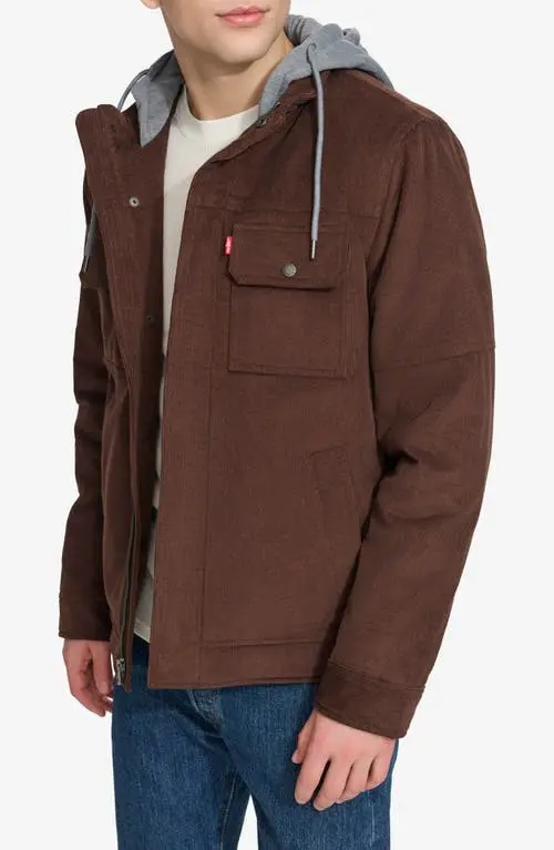 LEVI'S Hooded Corduroy Jacket