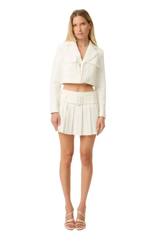 GOLDIE BYRD Bouclé Cropped Blazer