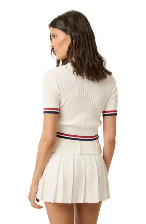 GOLDIE BYRD Belted Pleated Skirt