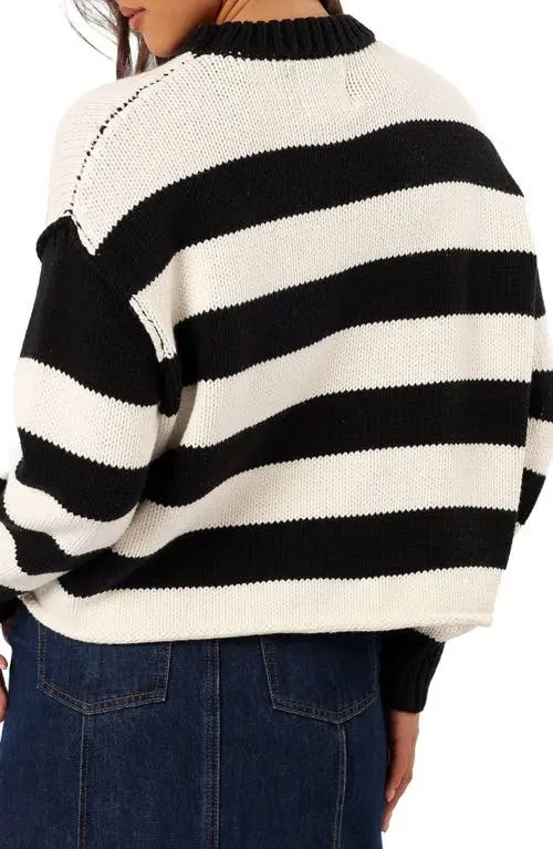 PETAL & PUP Gretchen Stripe Crewneck Sweater