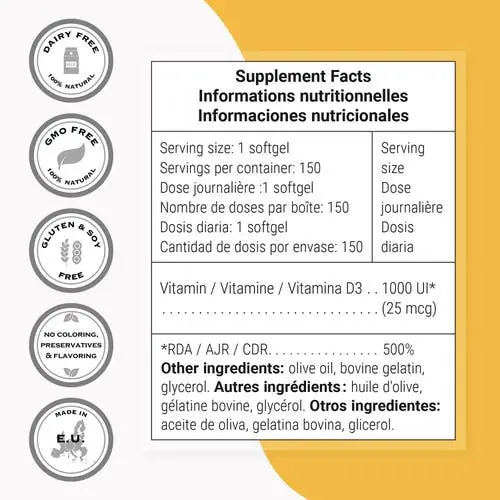 SUPERSMART Vitamin D3 1000iu