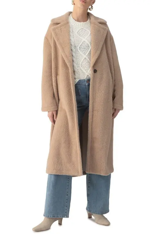 Sanctuary Live-in Faux Fur Coat - Warm Camel