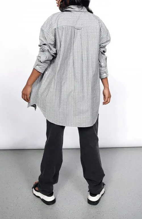 WILDFANG Convertible Cotton Button-up Shirt