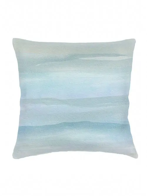 Anaya Linen Euro Pillow With Down Alternative Insert - Cool Sunset