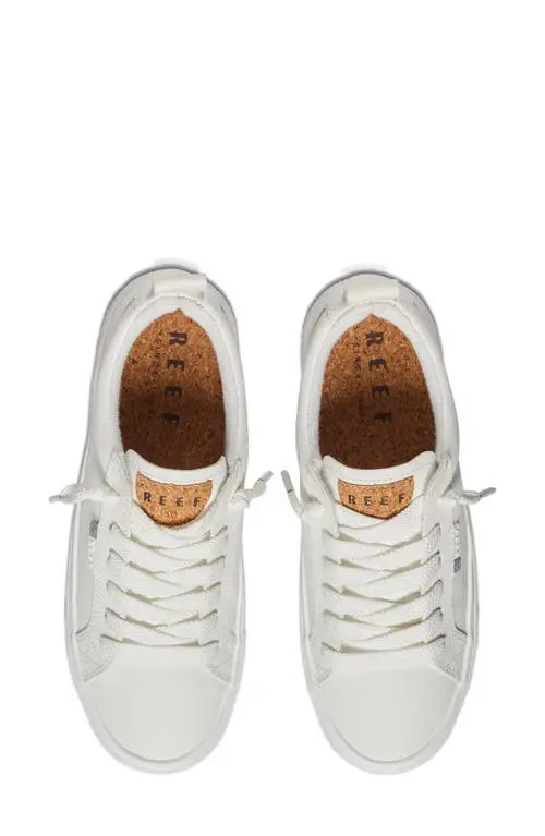 Reef Lay Day Dawn Sneaker - White Leather