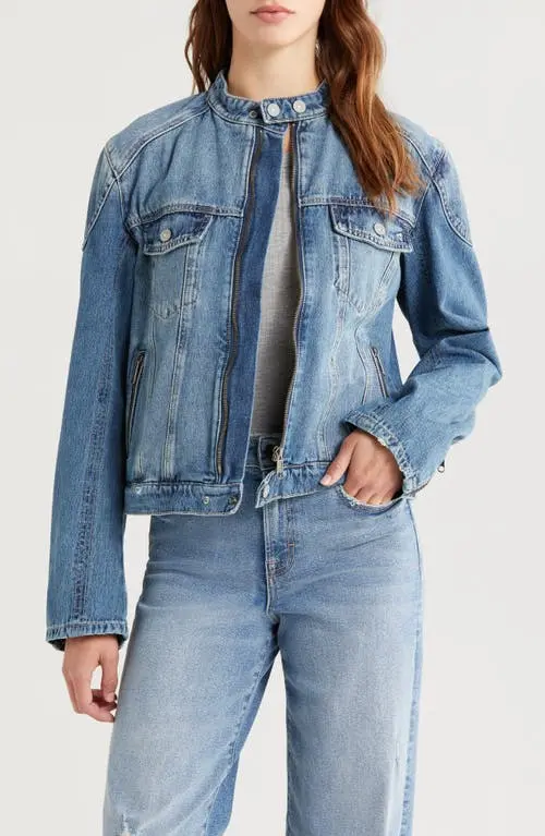 HIDDEN JEANS Denim Moto Jacket