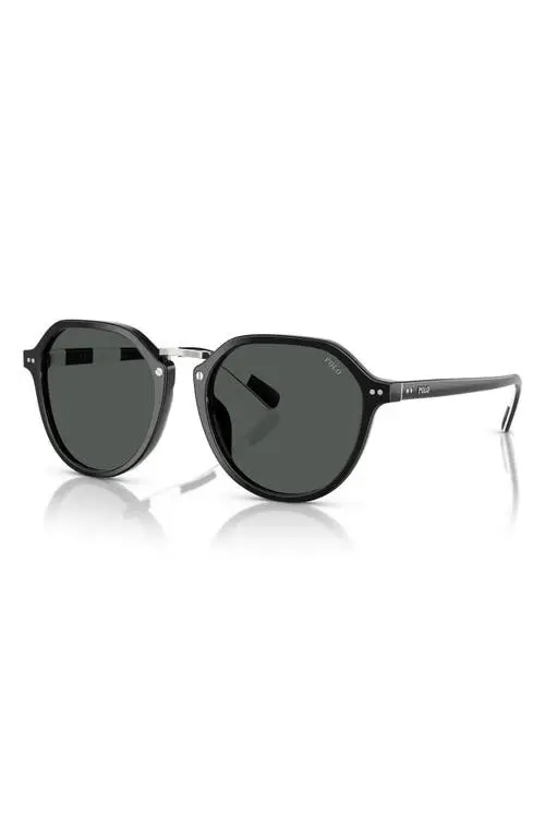 Polo Ralph Lauren Ralph Ralph Lauren 53mm Phantos Sunglasses - Shiny Black