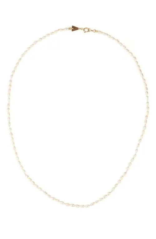 Adina Reyter Tiny Seed Pearl Necklace - 14kyg
