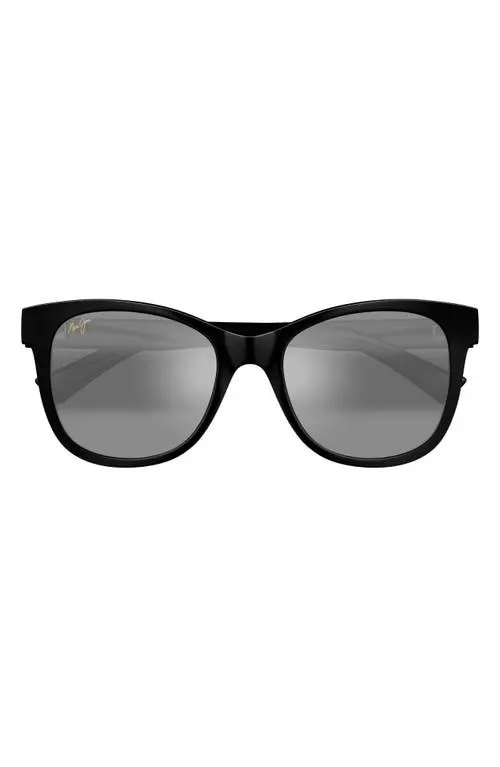 Maui Jim Kioppa 54mm Polarized Sunglasses - Shiny Black
