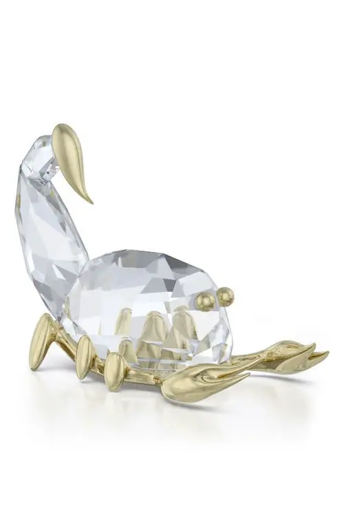 SWAROVSKI Crystal Zodiac Figurine - Clear / Goldcorpio