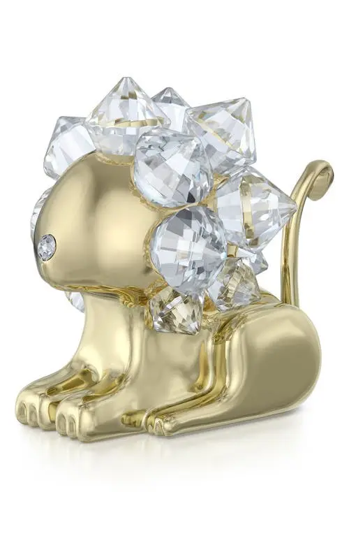 SWAROVSKI Crystal Zodiac Figurine - Clear / Goldeo