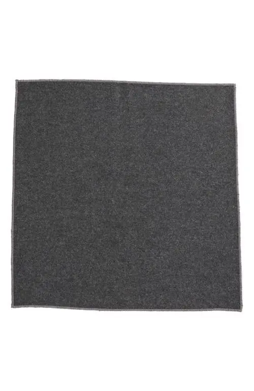 CLIFTON WILSON Wool Pocket Square - Gray