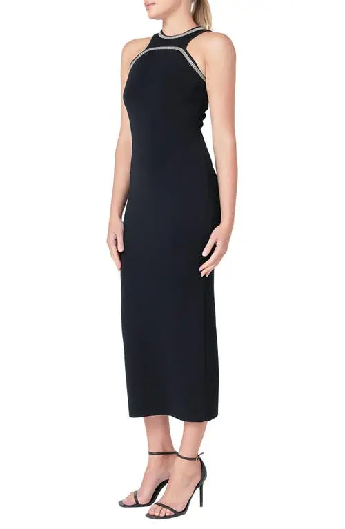 Endless Rose Embellished Trim Knit Dress