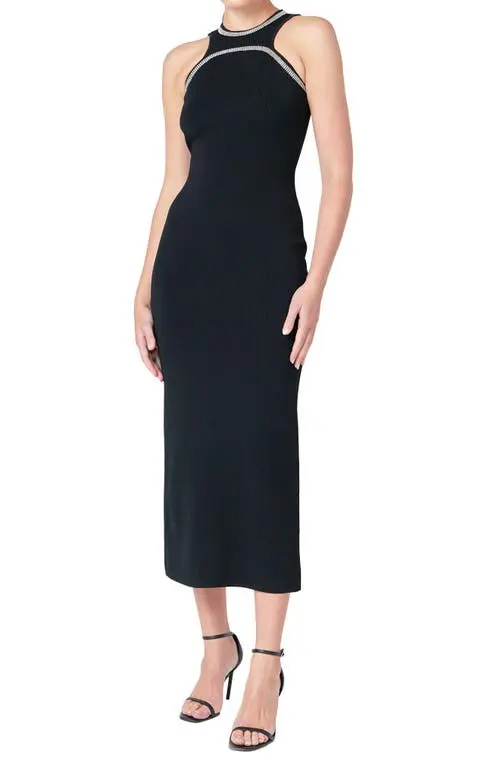 Endless Rose Embellished Trim Knit Dress