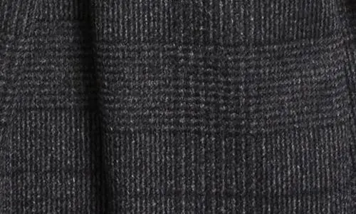 CLIFTON WILSON Glen Plaid Wool Scarf - Gray
