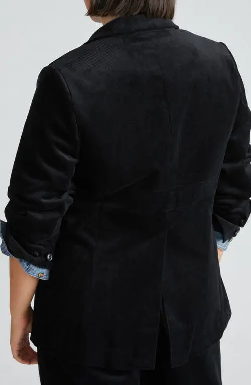 Universal Standard Davis Corduroy Blazer - Black