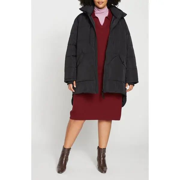 Universal Standard Matterhorn Hooded High-low Puffer Coat