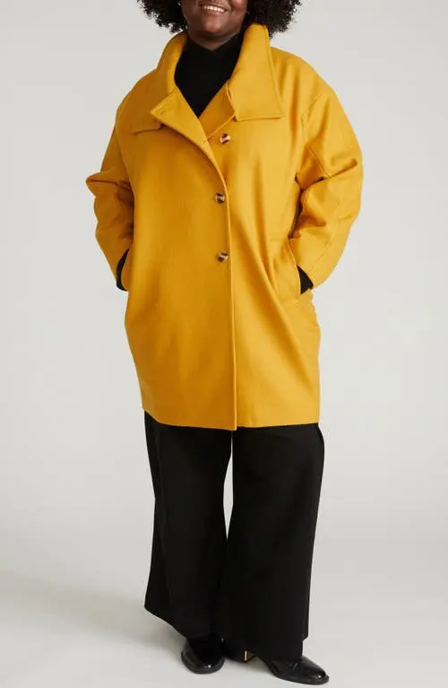 Universal Standard Marlo Coat - Mustard Yellow