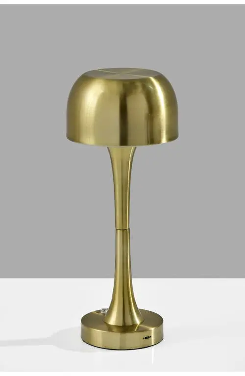 ADESSO Jimmy Cordless Led Lamp - Antique Brass