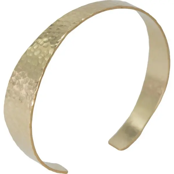 ALBISIA Gold Filled Hammered Cuff - 14k Gold Filled