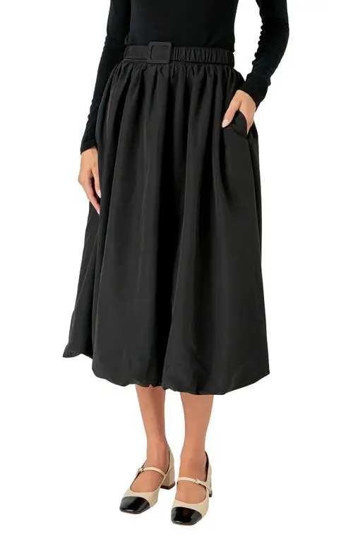 Endless Rose Belted Midi Skirt