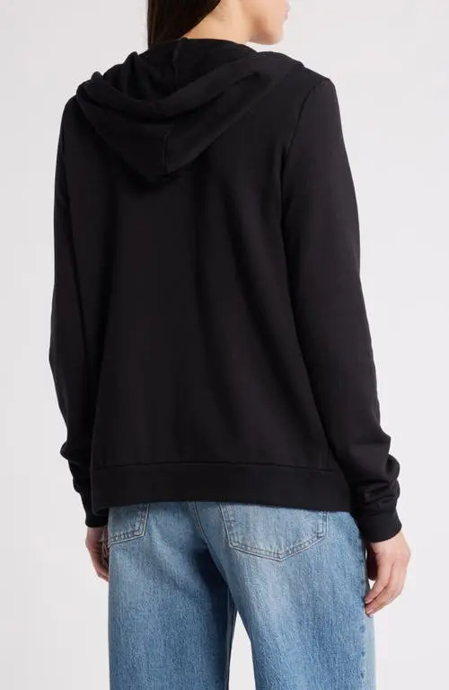 Marine Layer Afternoon Full Zip Hoodie - Black