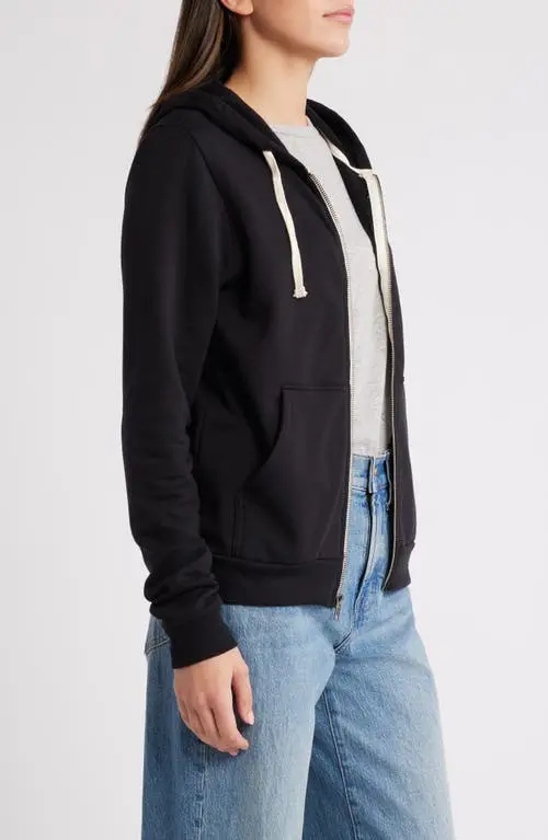 Marine Layer Afternoon Full Zip Hoodie - Black