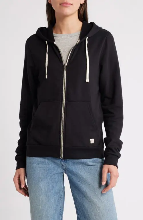 Marine Layer Afternoon Full Zip Hoodie - Black