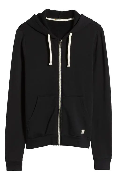 Marine Layer Afternoon Full Zip Hoodie - Black